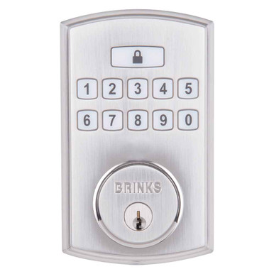 Brinks Electronic Keypad Series Deadbolt Lock - Fast Free Shipping ...