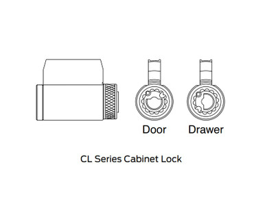Schlage Commercial 20-172 Cabinet Lock (Door), 6-pin, CL10-360 Cam With ...