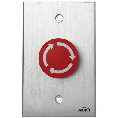 RCI Rotary Release Button, Maintained, Brushed Aluminum - Fast Free ...