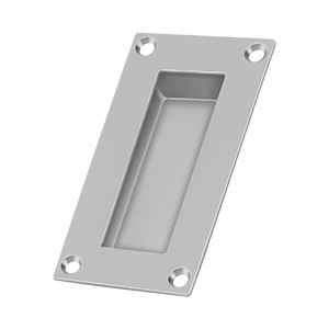 Deltana FP155 Flush Pull, Rectangular, Stainless Steel, 4" x 2" x 1/2 ...