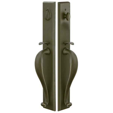 Emtek 453636 Rectangular Full Length Grip by Grip Entrance Handleset ...
