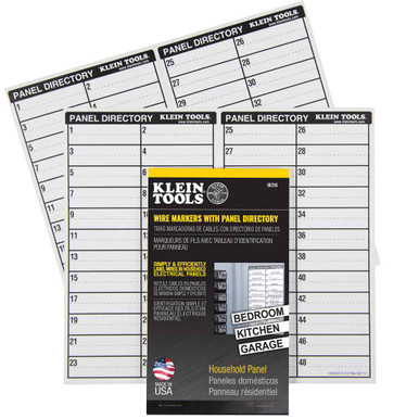 Klein Tools Wire Markers Panel Directory Kit | ZenSupply