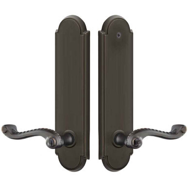 Emtek Modern Brass Tubular Single Point Lockset with Rope Lever ...