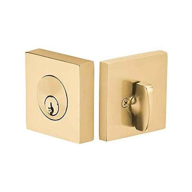Emtek 8469 Square Deadbolt - Modern Brass - Single Cylinder - Fast Free ...