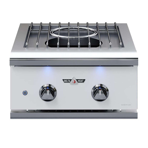 22" Delta Heat Power Burner, White Control Panel (LP/NG) -DHPW22-W(L/N)