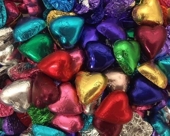 Chocolate Foiled Heart - 1kg - Elegant Bomboniere