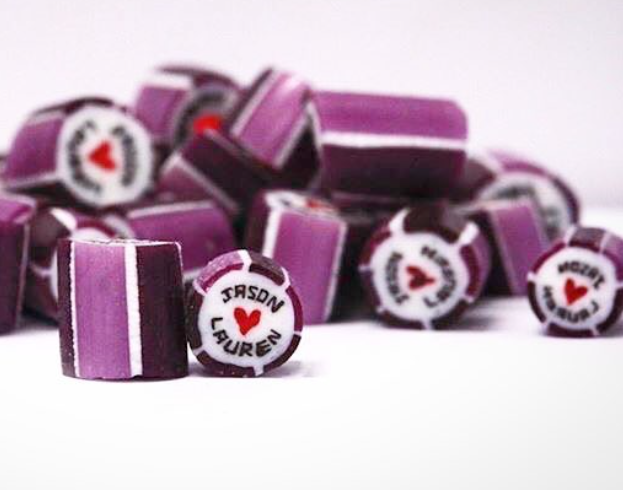 Personalised Rock Candy - Elegant Bomboniere