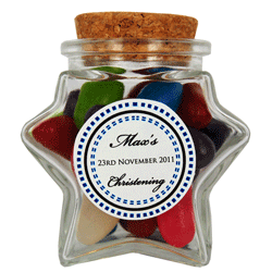 Star Jar with Cork Lid - Elegant Bomboniere