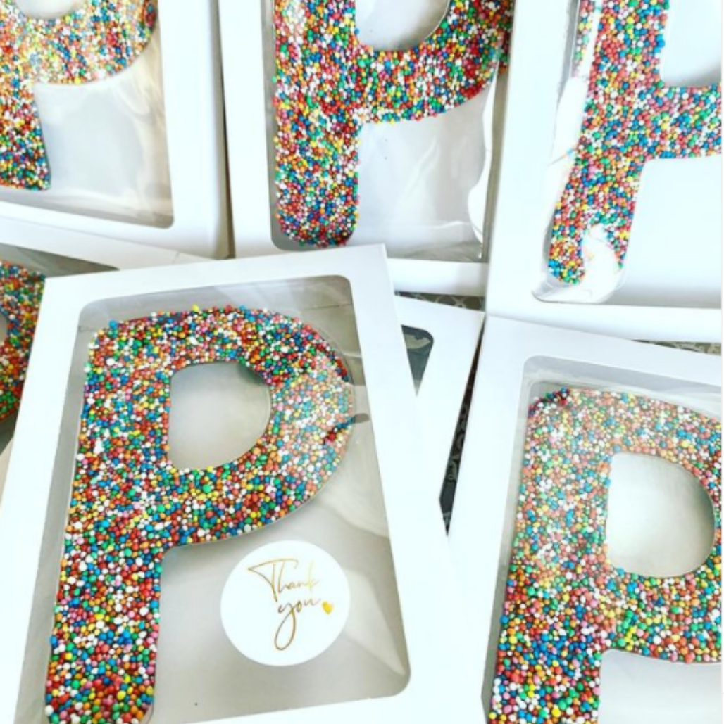 Giant Chocolate letter Gift Boxed - Elegant Bomboniere