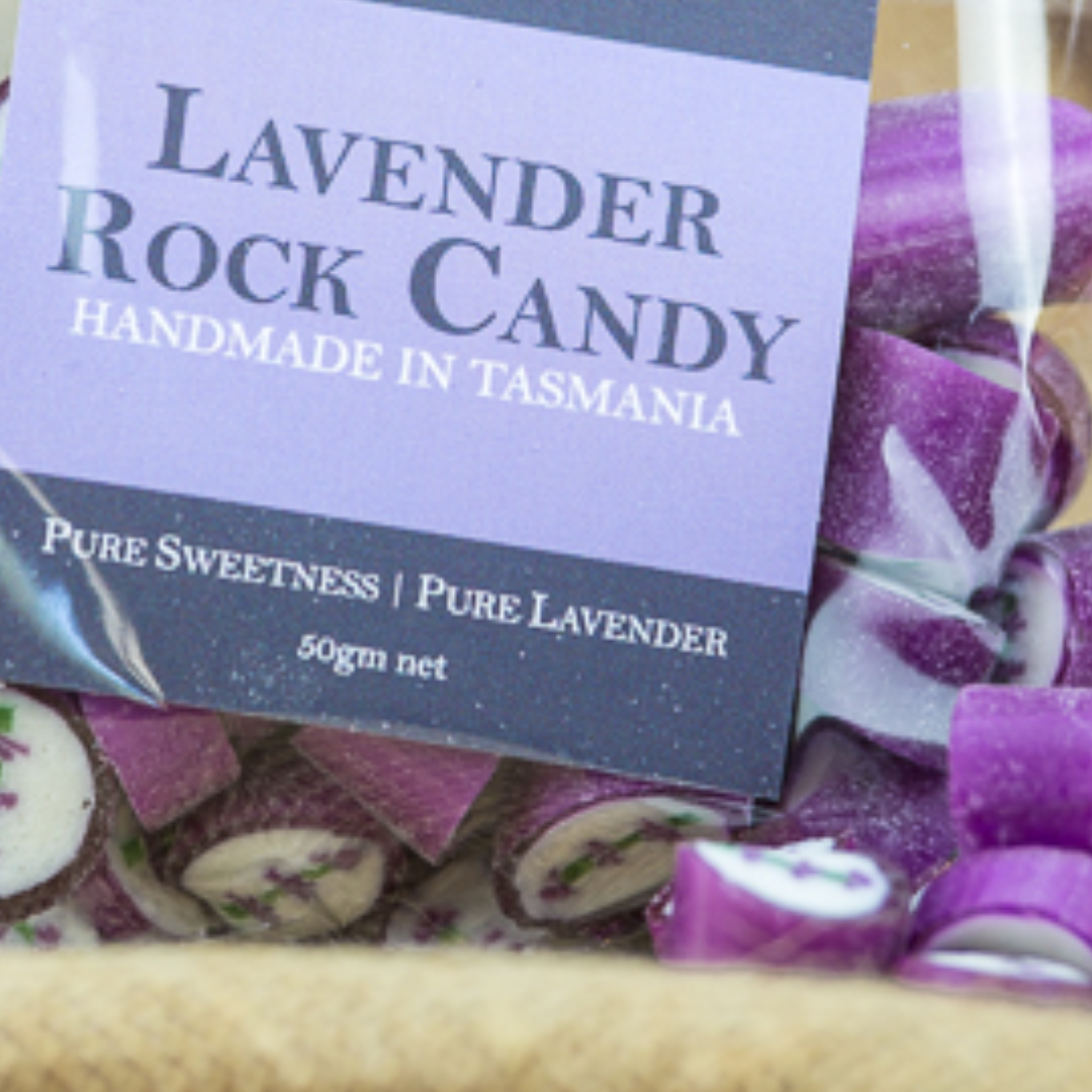 Delicious Pure Lavender Rock Candy - Elegant Bomboniere