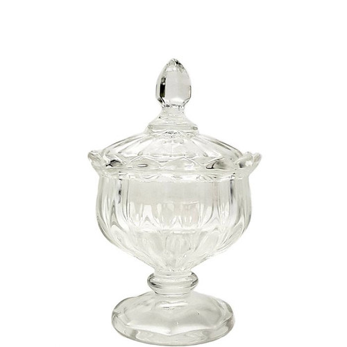 Ribbed Three Leg Glass jar - Elegant Bomboniere