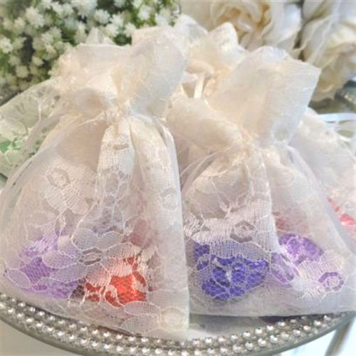 Lace Bags with Drawstring
