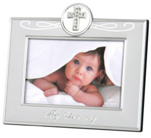 Silver My Christening frame - Elegant Bomboniere