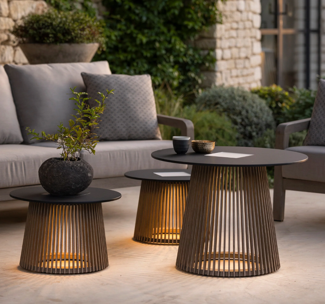 HALO Outdoor Solar Side Table -Two Sizes - Poynters Online Shop