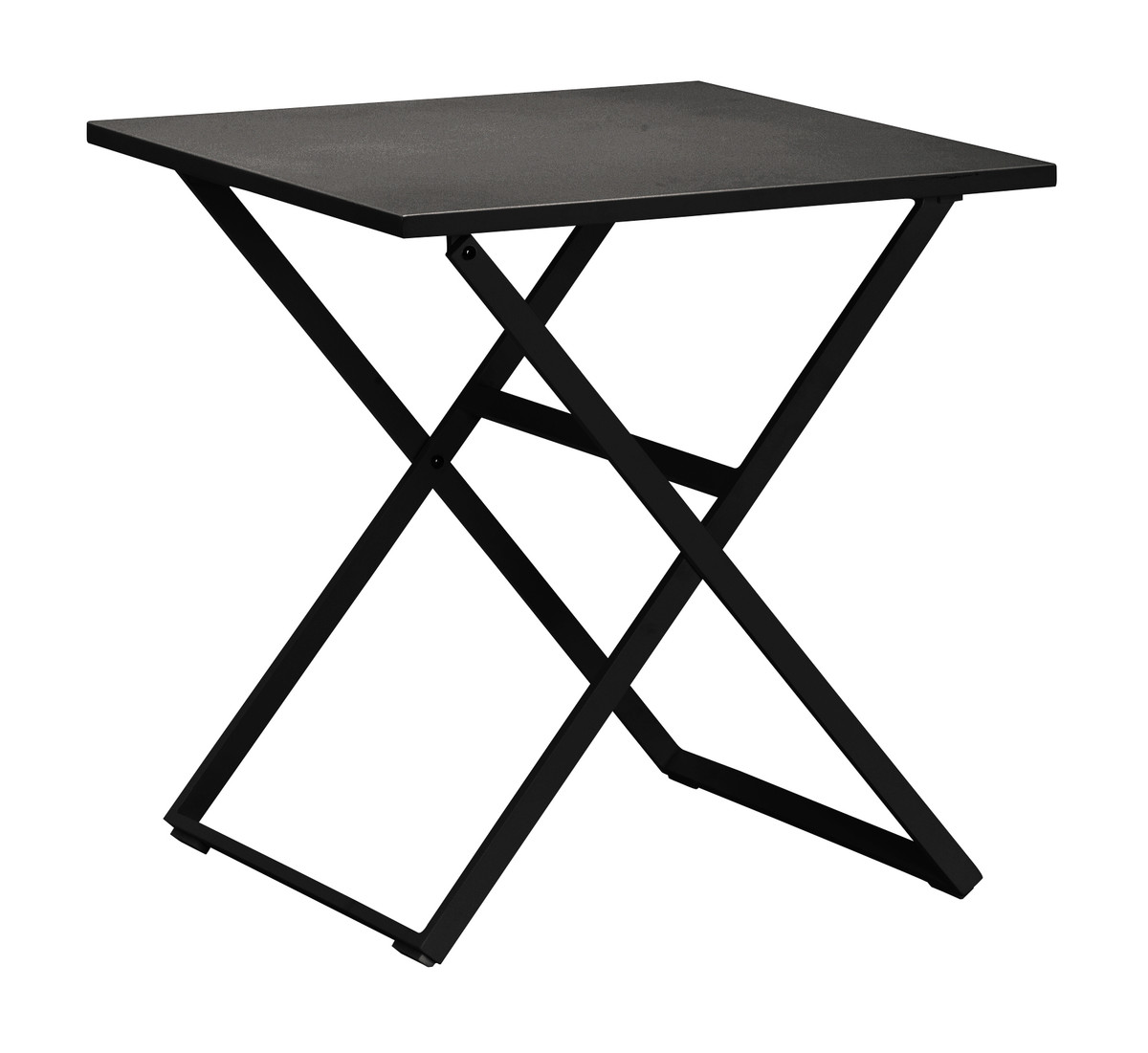 ROSIE Folding Aluminium Dining Table - 70x70 cm Charcoal