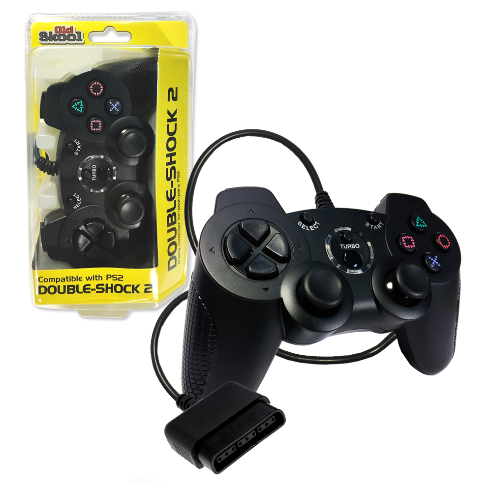 PlayStation 2 Double-Shock 2 Controller - Black for PlayStation 2 ...