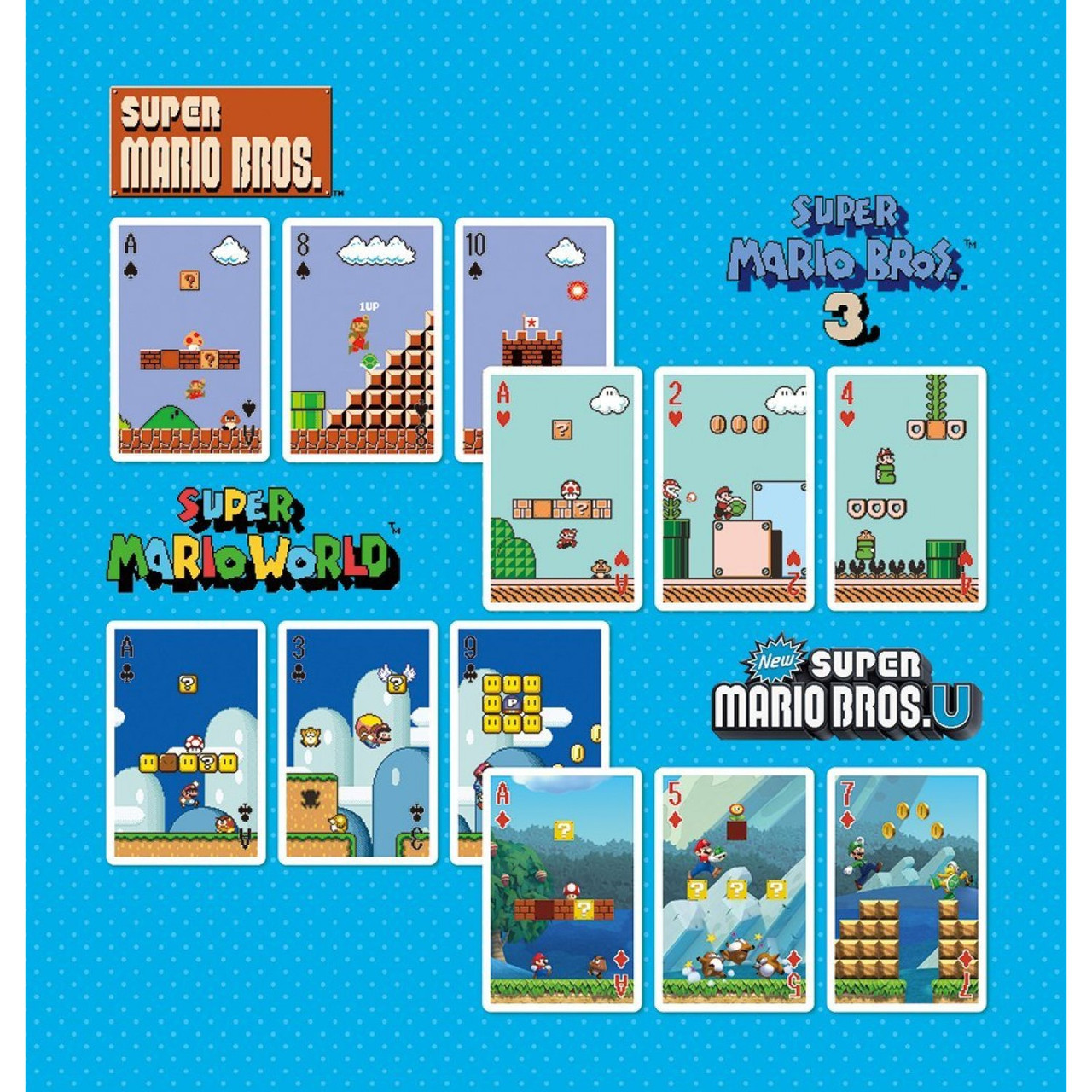 Nintendo Super Mario Game Stage Playing Cards (POKER CARDS) NAP-04 ...