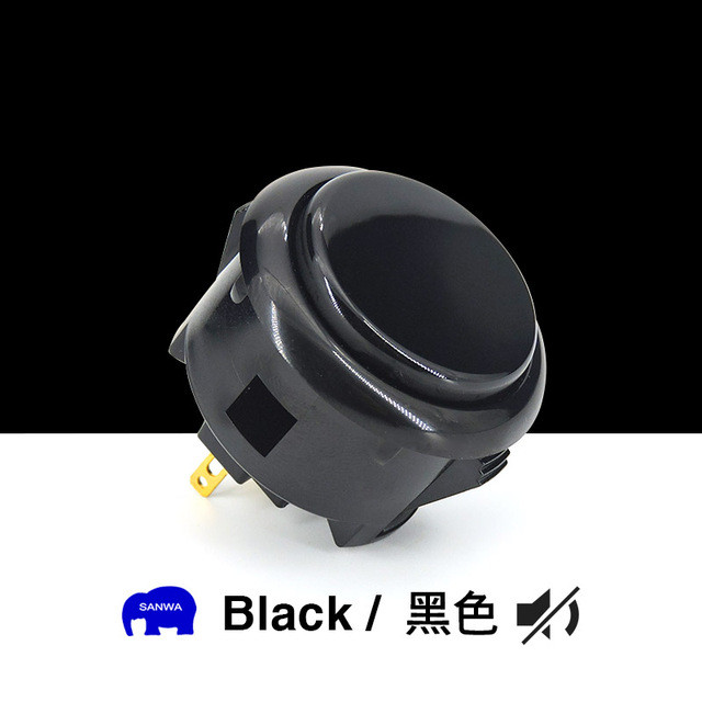 Arcade Parts - Push Buttons - 30mm Push Buttons - Sanwa OBSFE-30 Silent ...