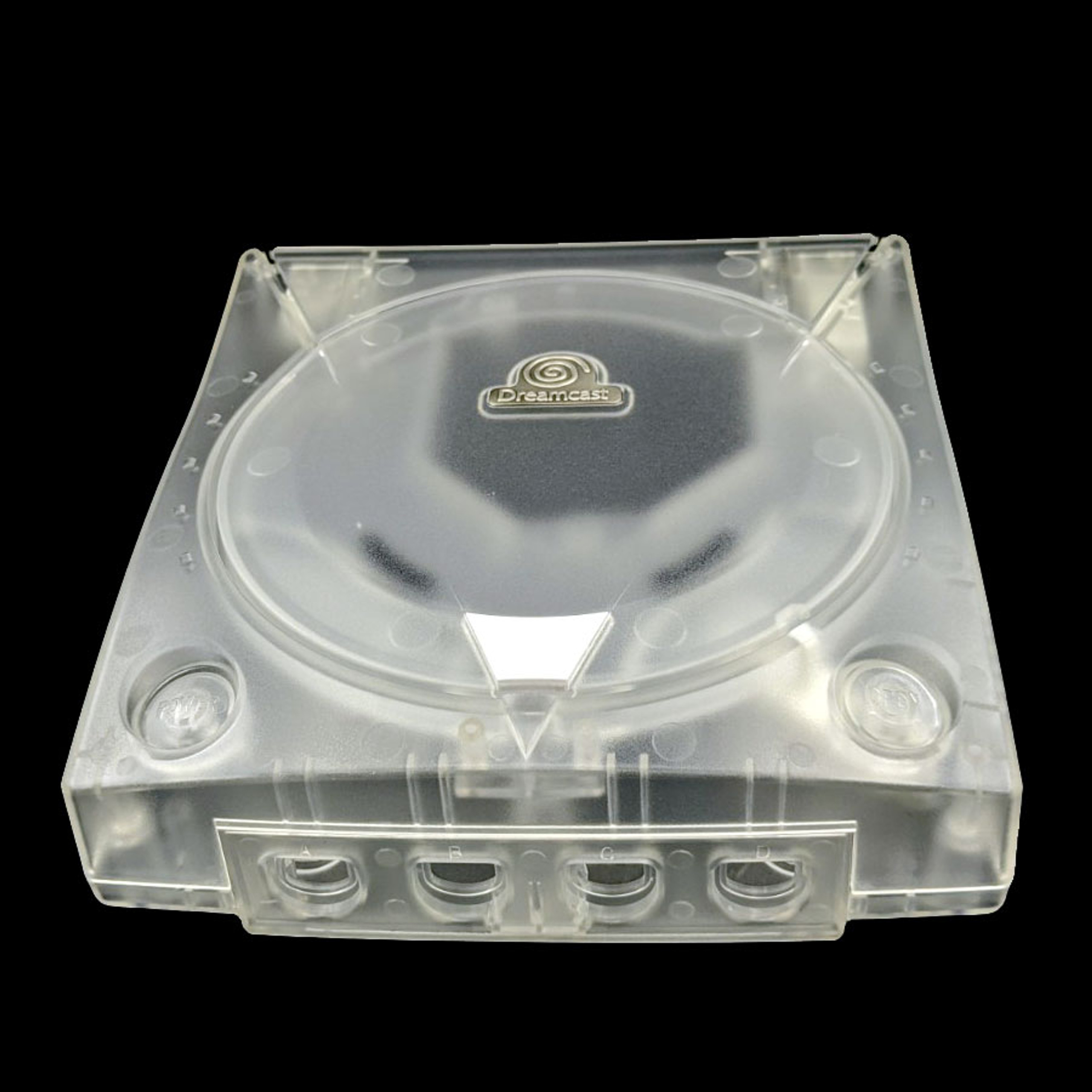 Dreamcast Replacement Shell - Clear White w/ Orange Decal at ...