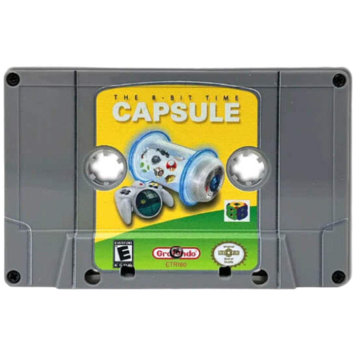 The 8-Bit Time Capsule Cassette Tape available at VideoGamesNewYork, VGNY