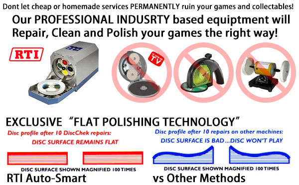 Cd & DVD Repair Service available at VideoGamesNewYork, VGNY