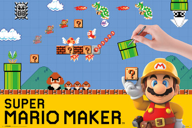 Mario Maker Poster - Videogamesnewyork