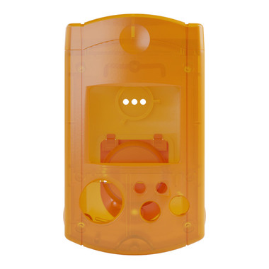 VMU Replacement Shell - Sega Dreamcast (CLEAR ORANGE) - Videogamesnewyork