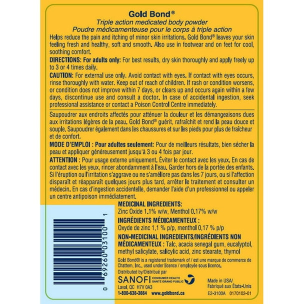 Gold Bond Original Strength Medicated Body Powder 10 Oz - Gen C Beauty