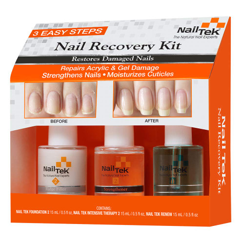 Versatile Nail Tek Nail Recovery Kit Restores Damaged Nails