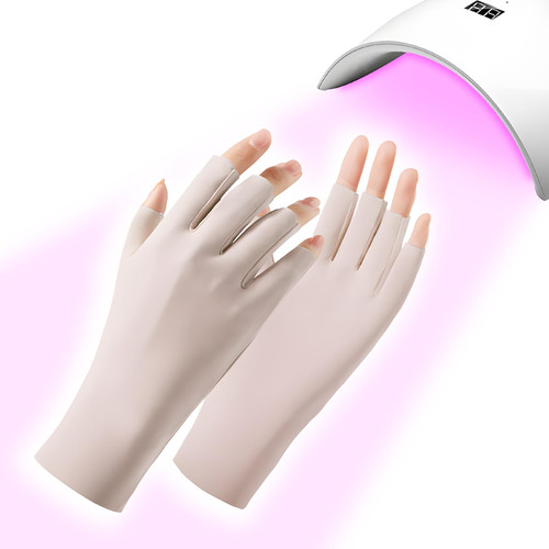 1 Pair Anti UV Light Fingerless Manicure Gloves | Gen C Beauty