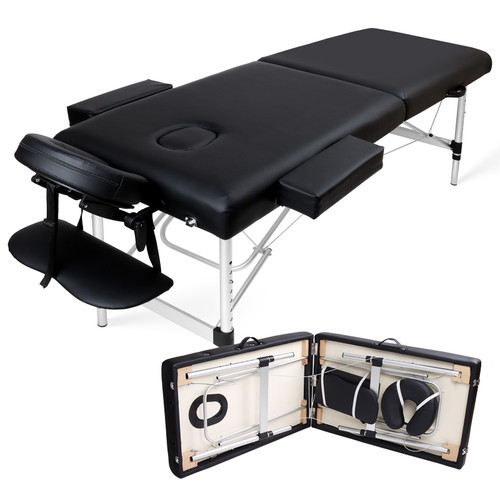 2 Folding Massage Table with Aluminium Leg 4 Inch | Gen C Beauty