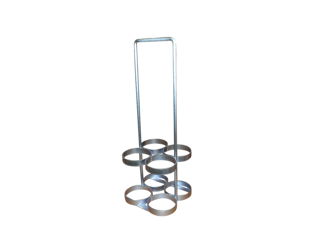 Oxygen Cylinder Rack with Handle for Eight ML6 (4.38" DIA) Style Oxygen ...