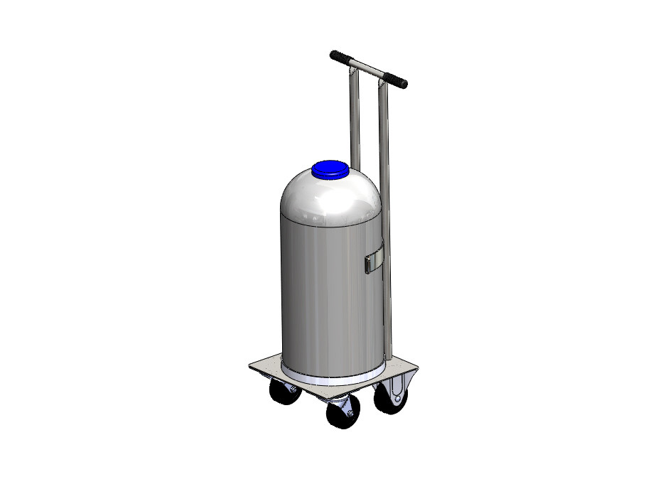 Cylinder Cart for #10 Liquid Dewar Cylinder (9029-10) - FWF Medical ...