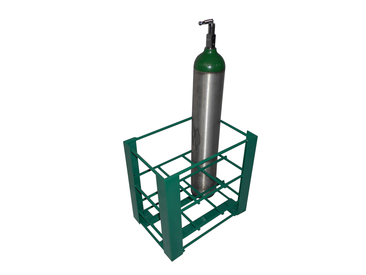 Heavy Duty Oxygen Cylinder Rack For 12 D or E (4.38" DIA) Style Oxygen ...