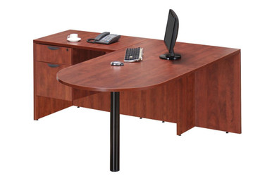 Manasota Office Supplies, LLC: Classic L-Shaped Peninsula Desk with ...