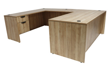Manasota Office Supplies, LLC: Classic Laminate U-Shaped Desk with ...