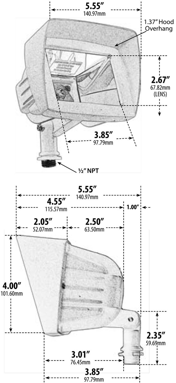 Cast Aluminum Directional Area LED Flood Lights | AQLighting