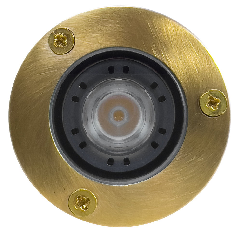 Cast Brass Mini In Ground LED Well Light 12V | AQLighting