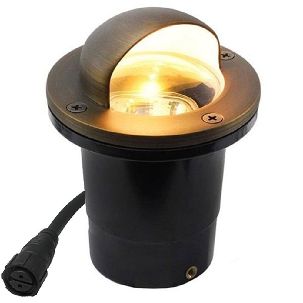 12V Composite In Ground Pathway Light w/ Eyebrow Cover | AQLighting
