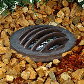 Fiberglass LED Well Light with Grill Cover | AQLighting