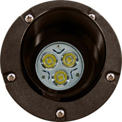 Adjustable MR16 In Ground Black Composite Well Light w/ Angle Hood ...