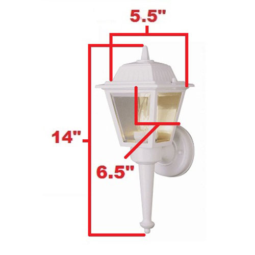 TGL Class Outdoor Sconce 4005WH by TransGlobe
