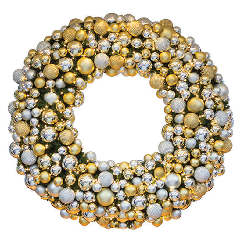 10ft Large Elite Holiday Wreath | AQLighting