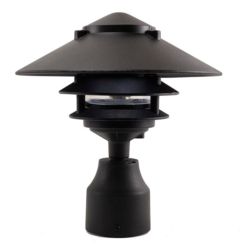Large Top 3 Tier Pagoda Style Post Light | AQLighting