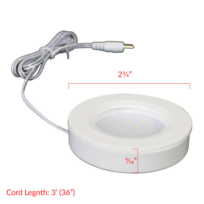 12V Warm White LED Kitchen Puck Light Kit | AQLighting