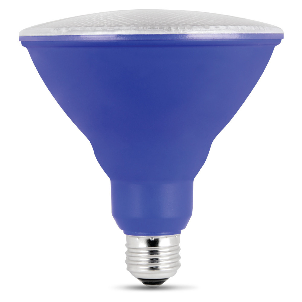 120V 7w Non Dimmable LED Blue PAR38 Weatherproof Decorative Light Bulb ...