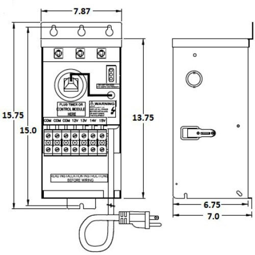 Outdoor Rated Multi-Tap 900W Transformer | AQLighting
