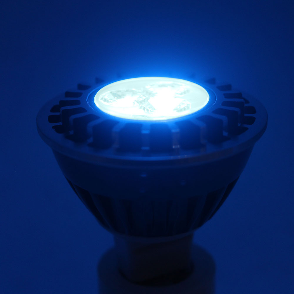 Low Voltage 3w Blue LED MR16 Wide Spot Bulb | AQLighting