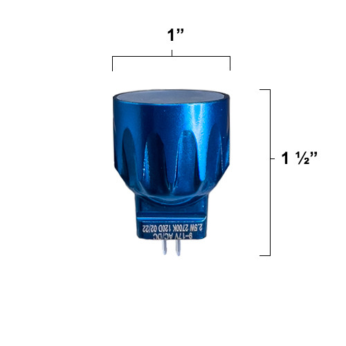 12V LED Wide Flood MR8 Warm White Light Bulb | AQLighting