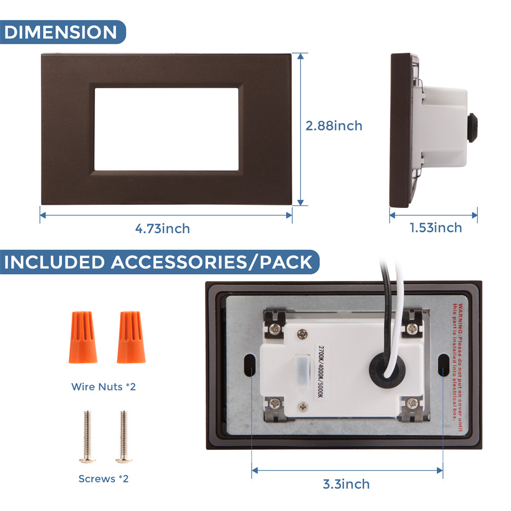 Waterproof Stair/Step Light, Integrated LED Step Light | AQLighting